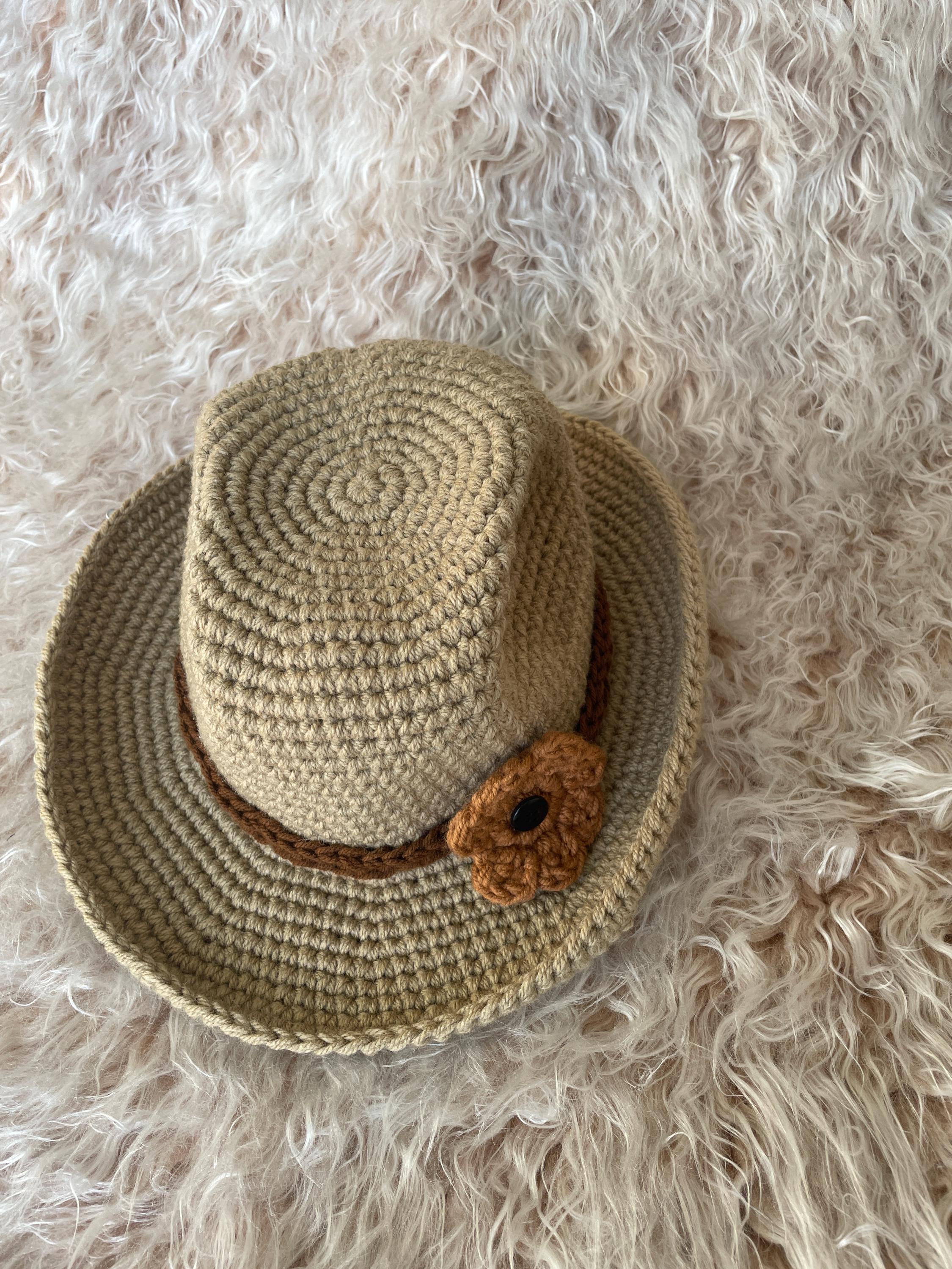 Cowboy Hat Crochet Pattern PDF Instant Download Summer Country Concert ...