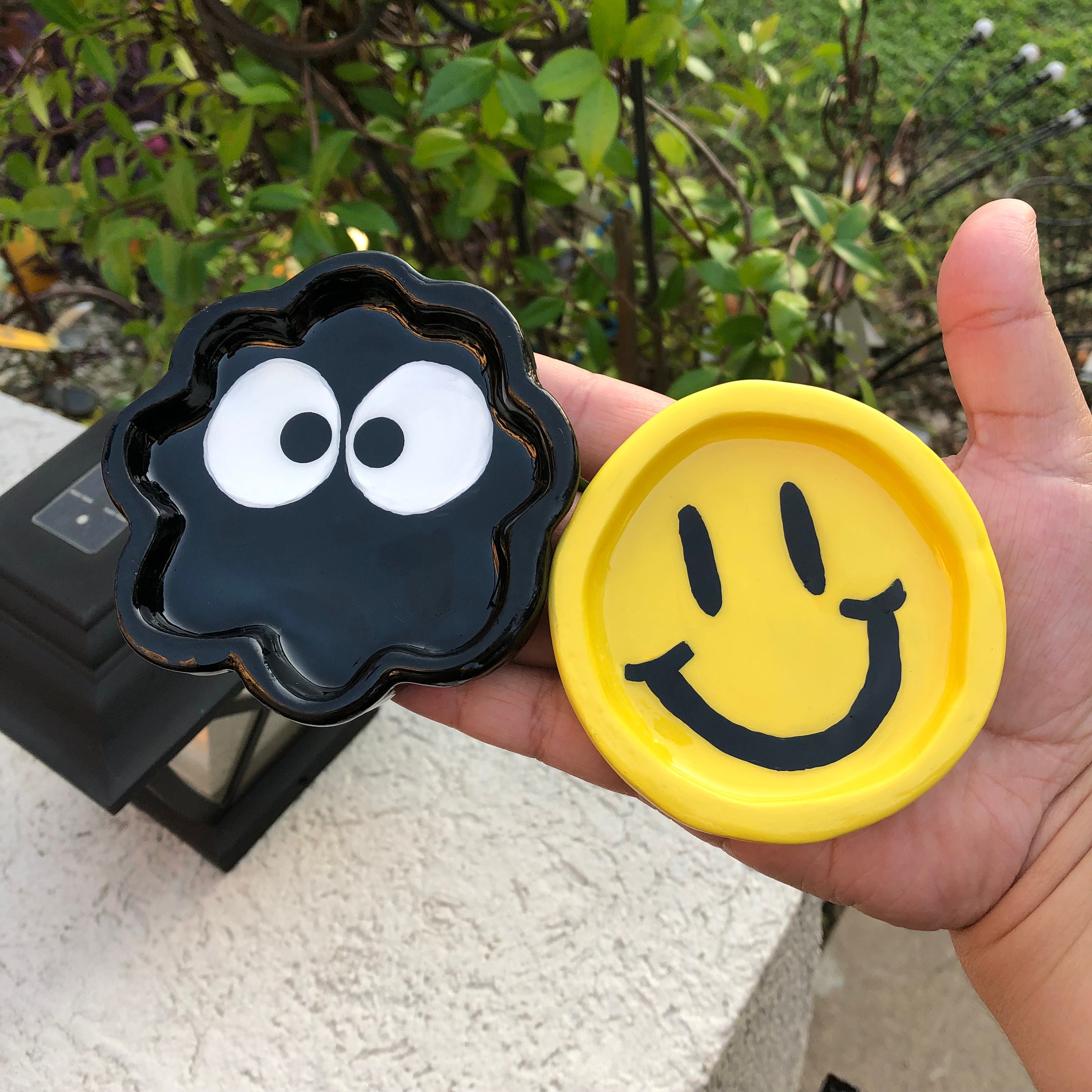Smiley Face Air Dry Clay Trinket Dish - Etsy