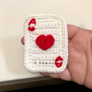 Crochet Ace of Hearts Playing Card! - Etsy