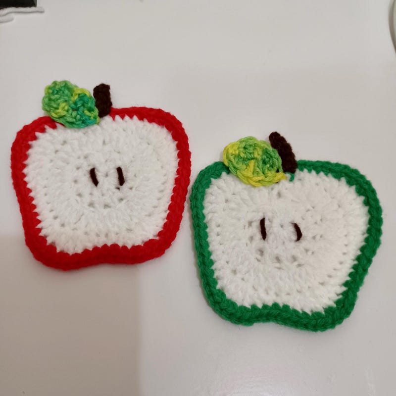 Apple Coasters - Etsy