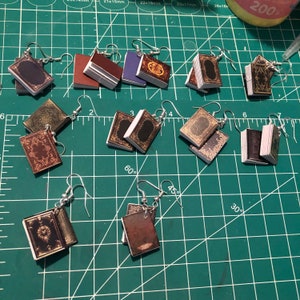 Random Mix Matched Miniature Book Earrings! - Etsy