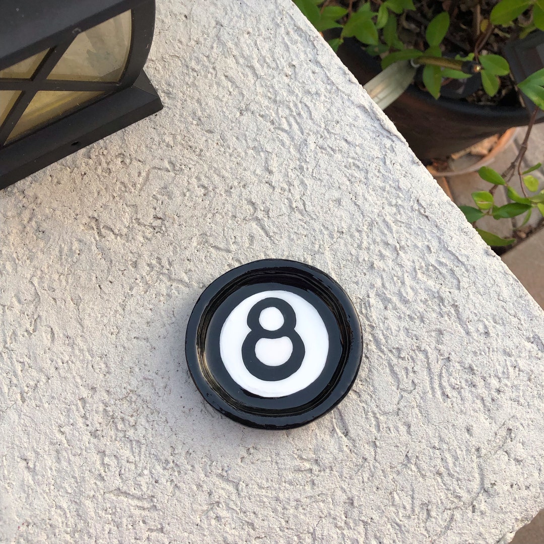 Pool Eight Ball Air Dry Clay Trinket Dish - Etsy