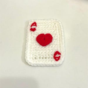Crochet Ace of Hearts Playing Card! - Etsy