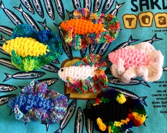 Crochet Betta Fish Keychain - Etsy