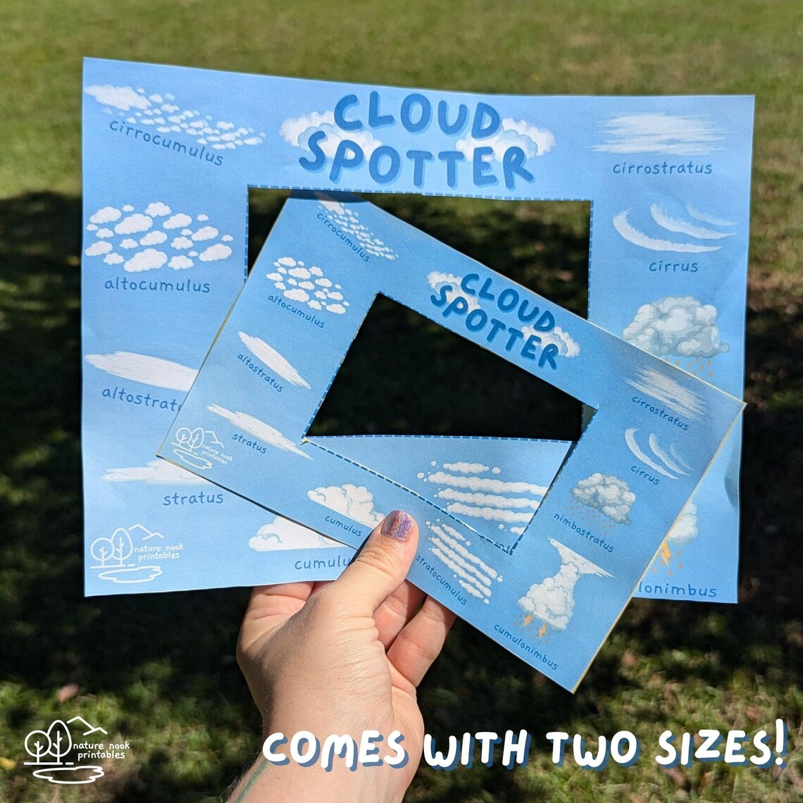 Cloud Spotter Activity, Camping Games for Kids, Scavenger Hunt, Camping ...