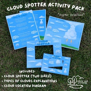 Cloud Spotter Activity, Cloud Types, Cloud Finder, Printable Scavenger ...