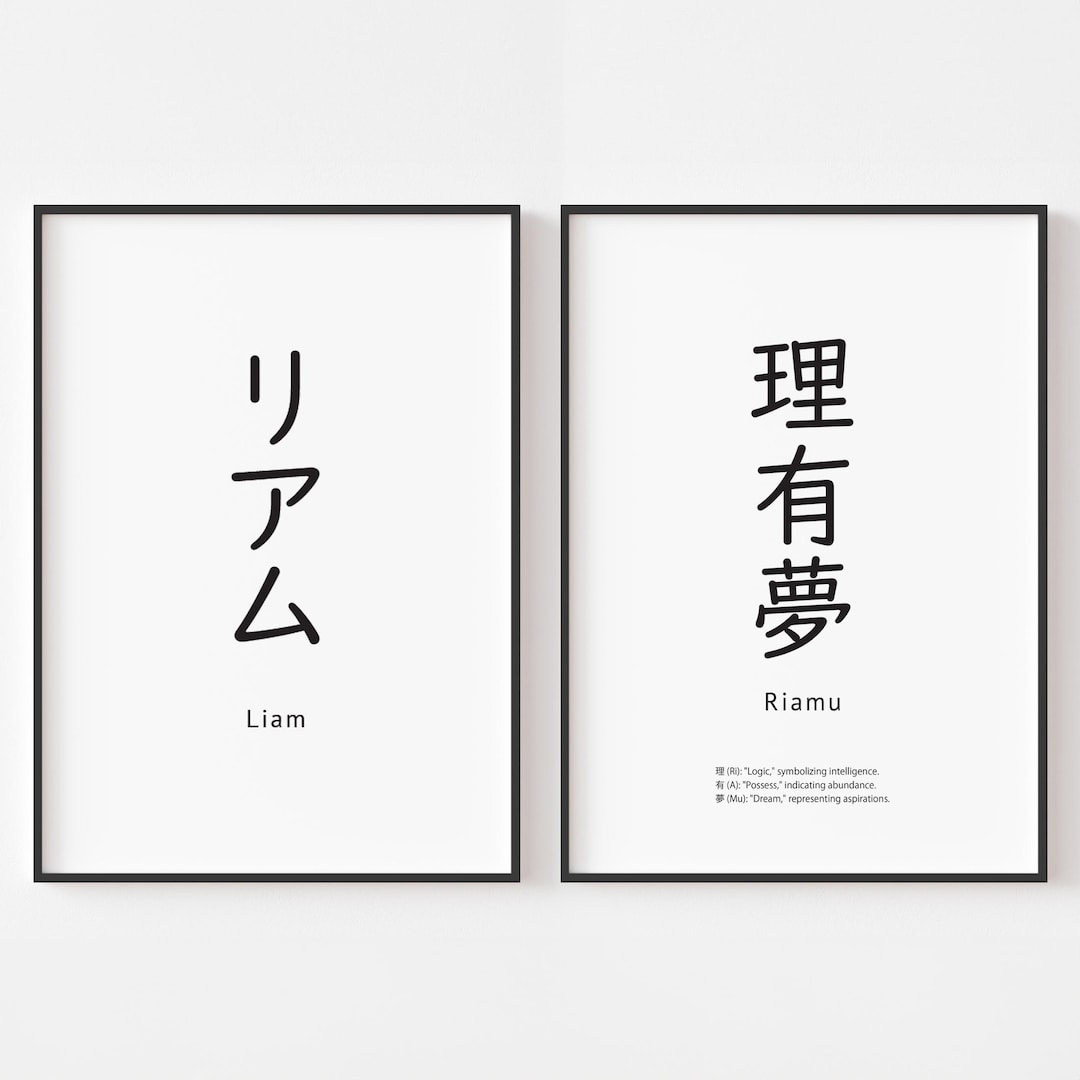 Your Name in Katakana & Kanji - Personalized Japanese Custom Name Set ...