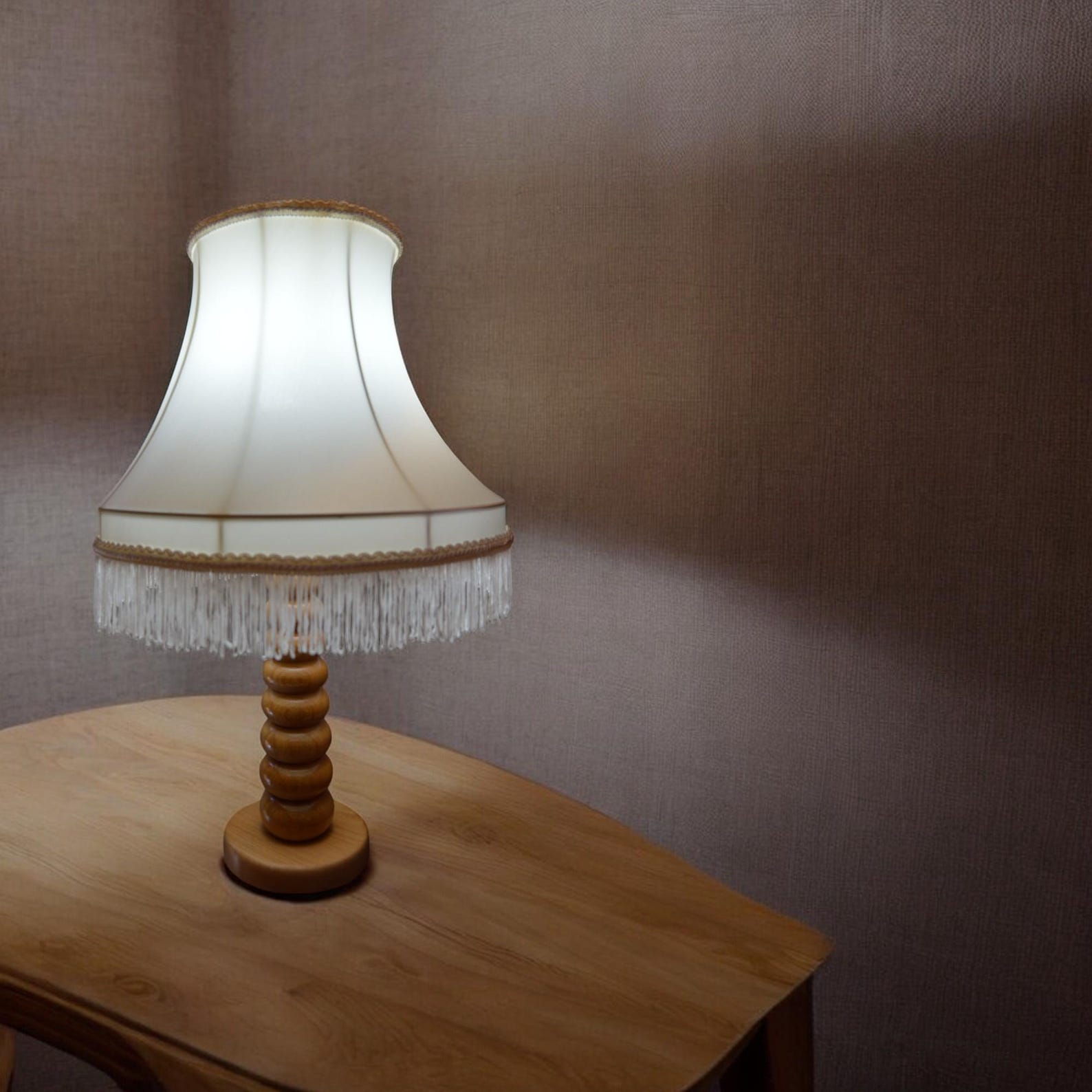 Vintage Cloth Lamp Shades, Vintage Table Lamp, Handmade Lampshade ...