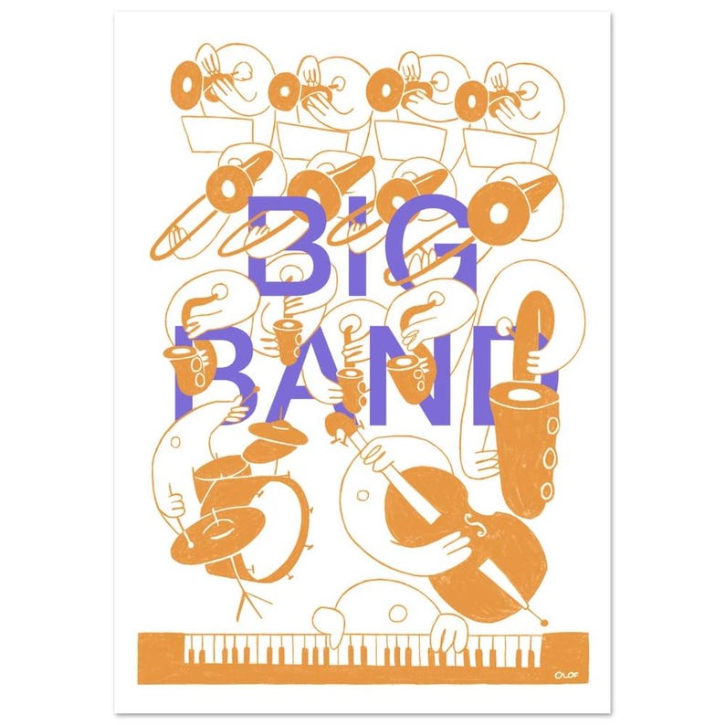 Poster - Big Band - Etsy