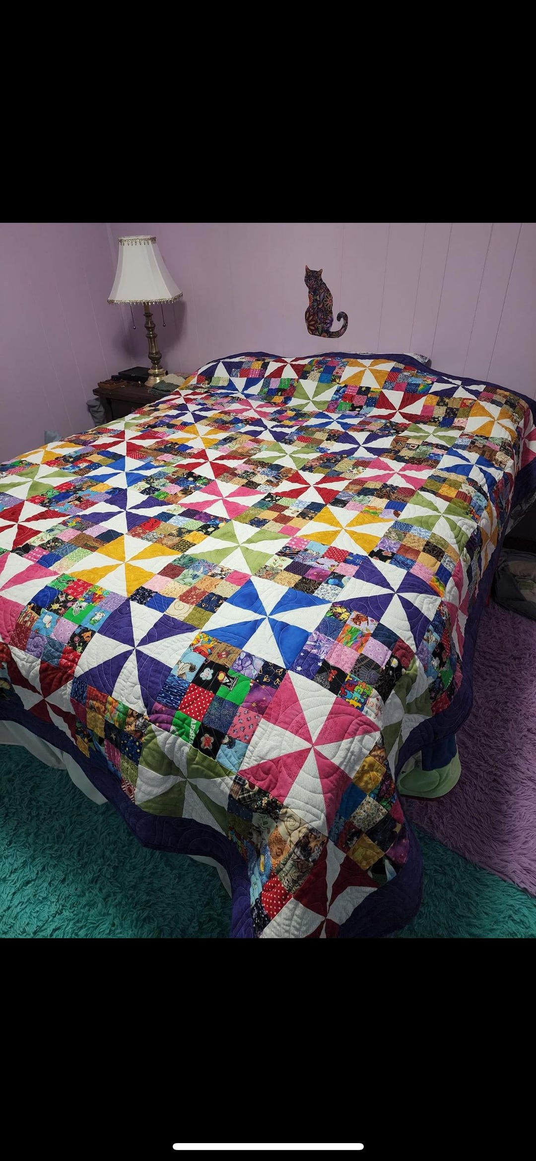Full/queen Size Quilt 86x86 - Etsy