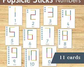 Popsicle Sticks Shapes Activity Cards | Toddlers, Preschoolers ...