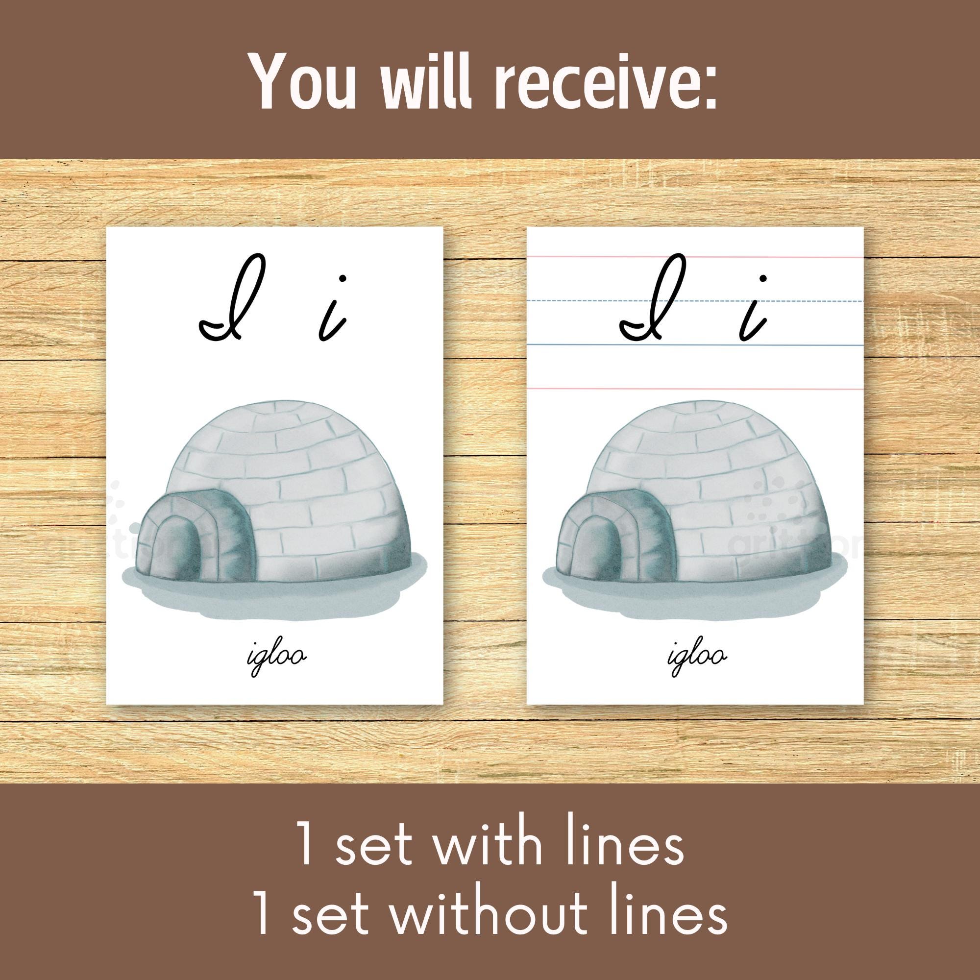 Alphabet Posters | Montessori Cursive | for Classrooms and Homeschool ...