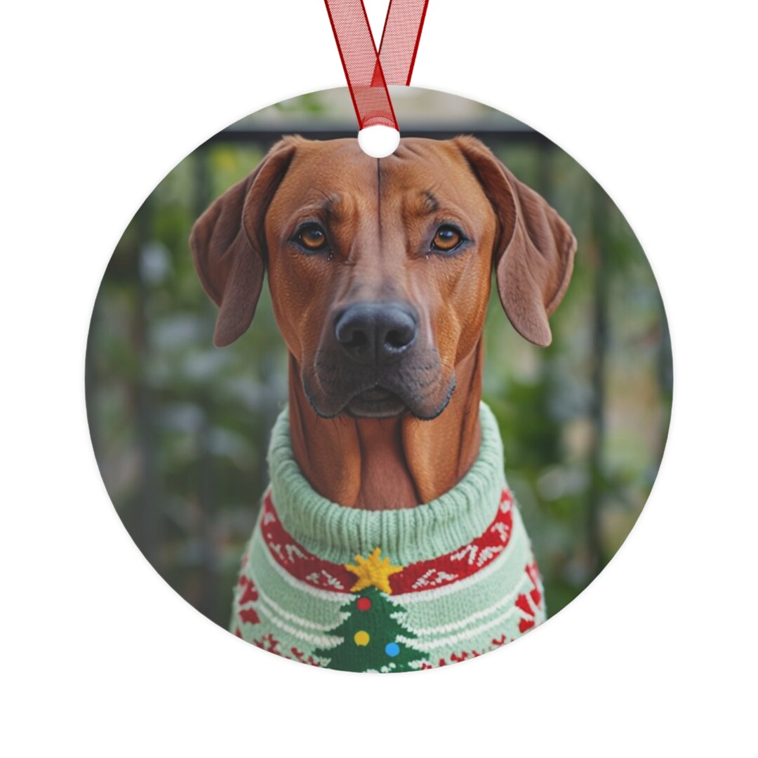 Rhodesian Ridgeback Metal Ornament - Etsy