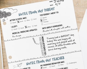 Note to School Template | School Note From Home | School Note | Note ...