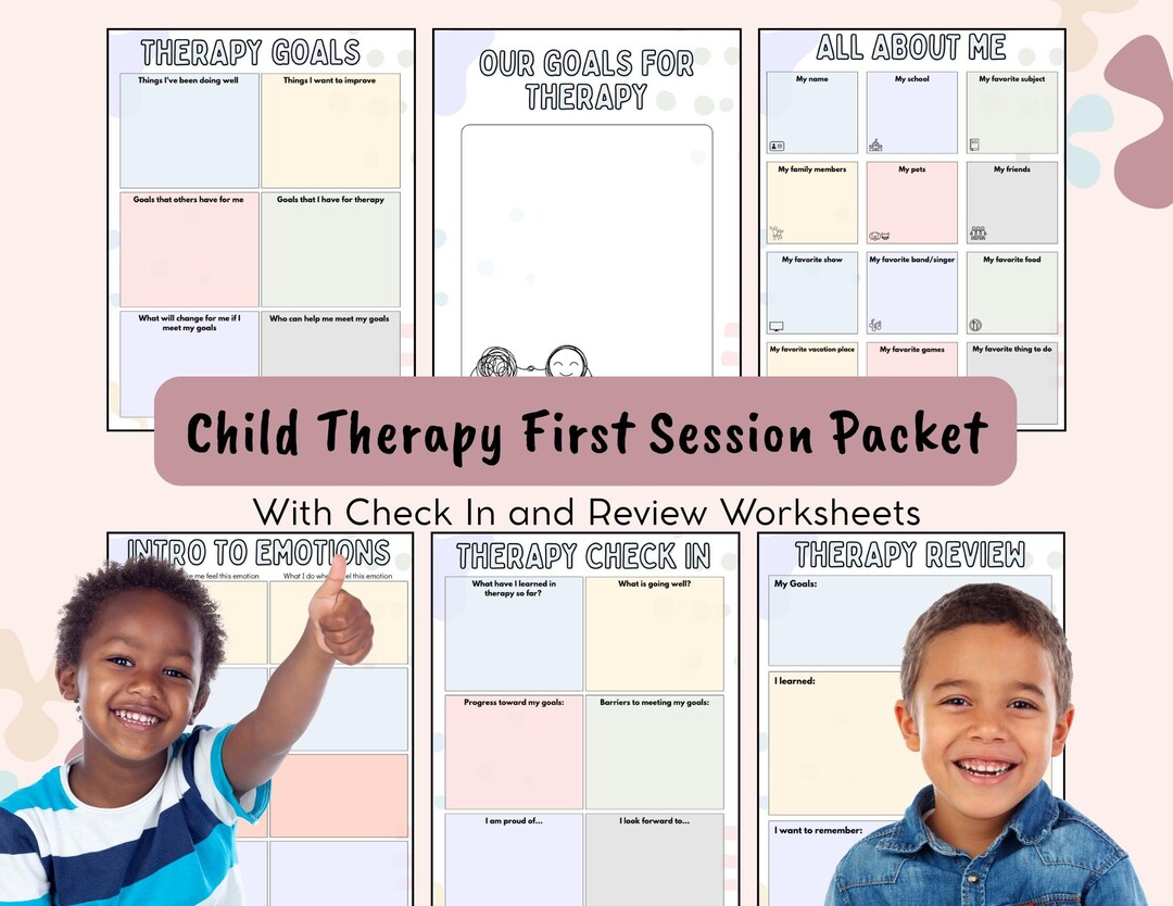 Child Therapy Toolkit: First Session, Emotions, Goal Setting - Etsy