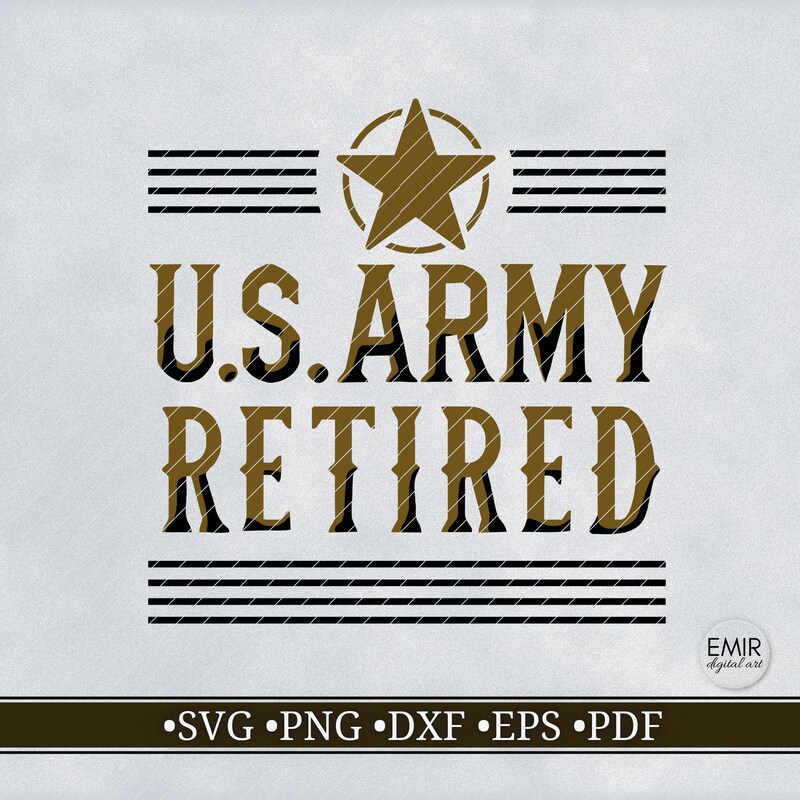 Us Army Retired Svg - Etsy