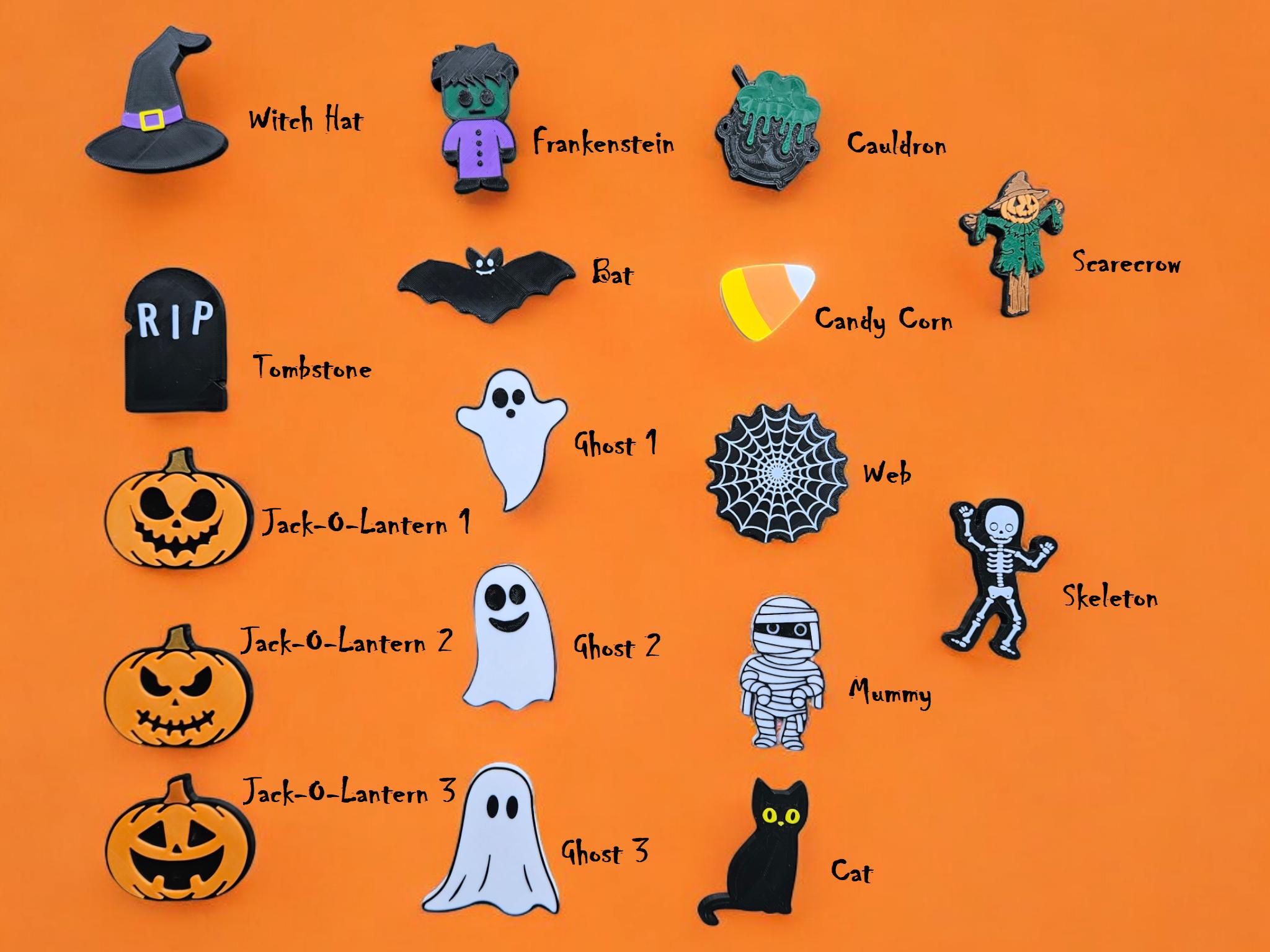 Halloween Fridge Magnets: Spooky 3D Printed Decorations - Etsy