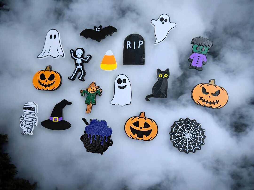 Halloween Fridge Magnets: Spooky 3D Printed Decorations - Etsy