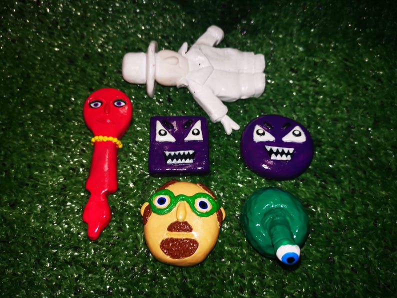 Numberjacks MEANIES Villians Full Figure Toy Set Kids Cbeebies Cartoon ...