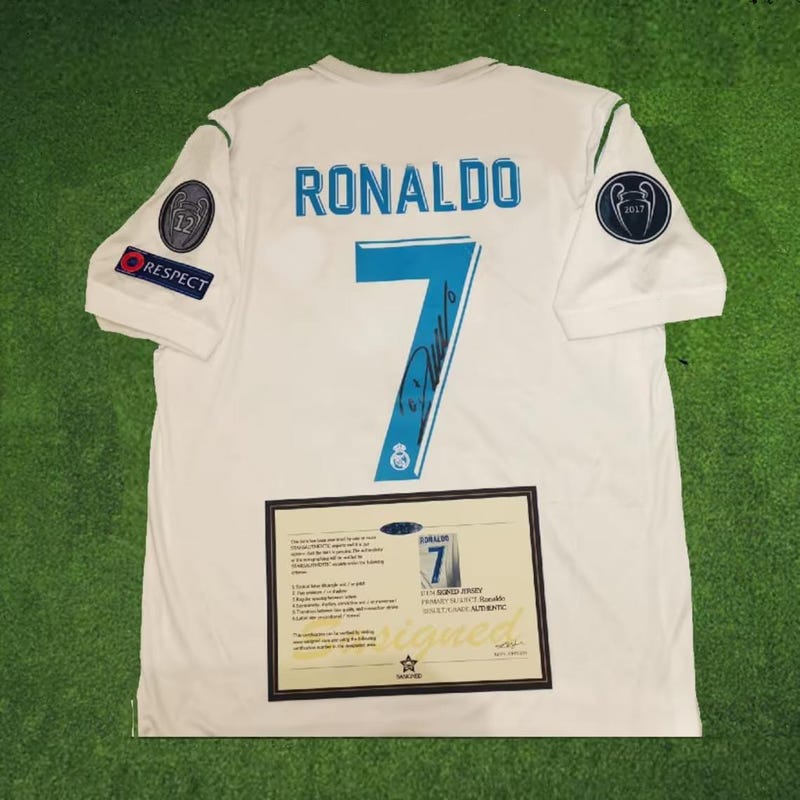 Ronaldo Signed Card - Etsy UK
