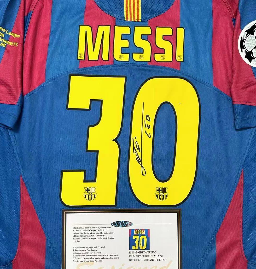 Lionel Messi Barcelona Barca Home DEBUT 2005 SIGNED Shirt Jersey COA ...