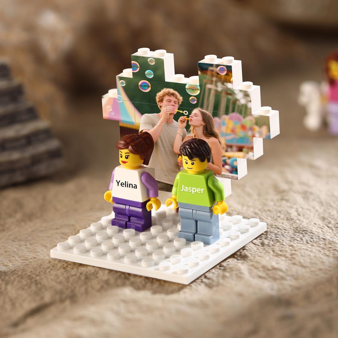 Custom Photo Building Block Figurine, Personalized Keepsake Gift - Etsy