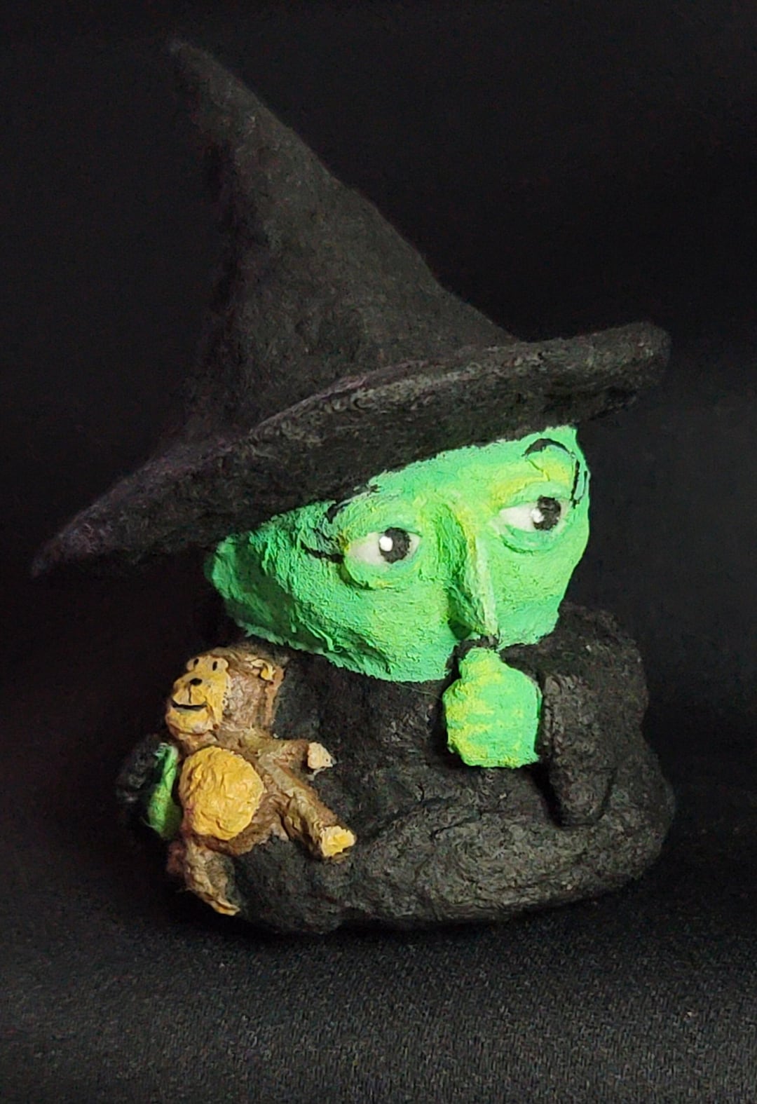 Baby Baddies: Elphaba - Mini Halloween Sculpture - Palm-size Baby Green ...