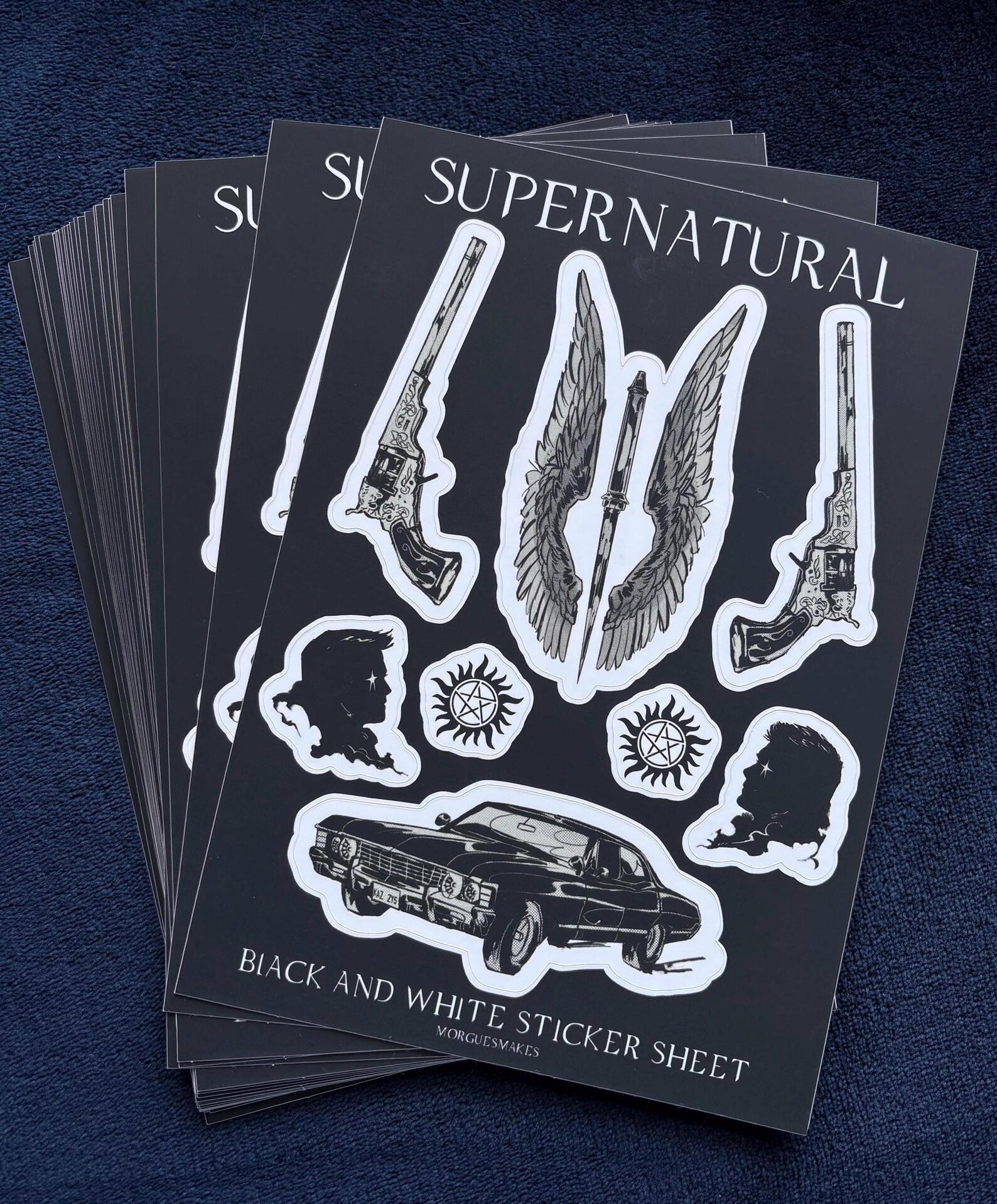 Supernatural, Destiel, Dean Winchester, Castiel Novak, Impala, Angel ...