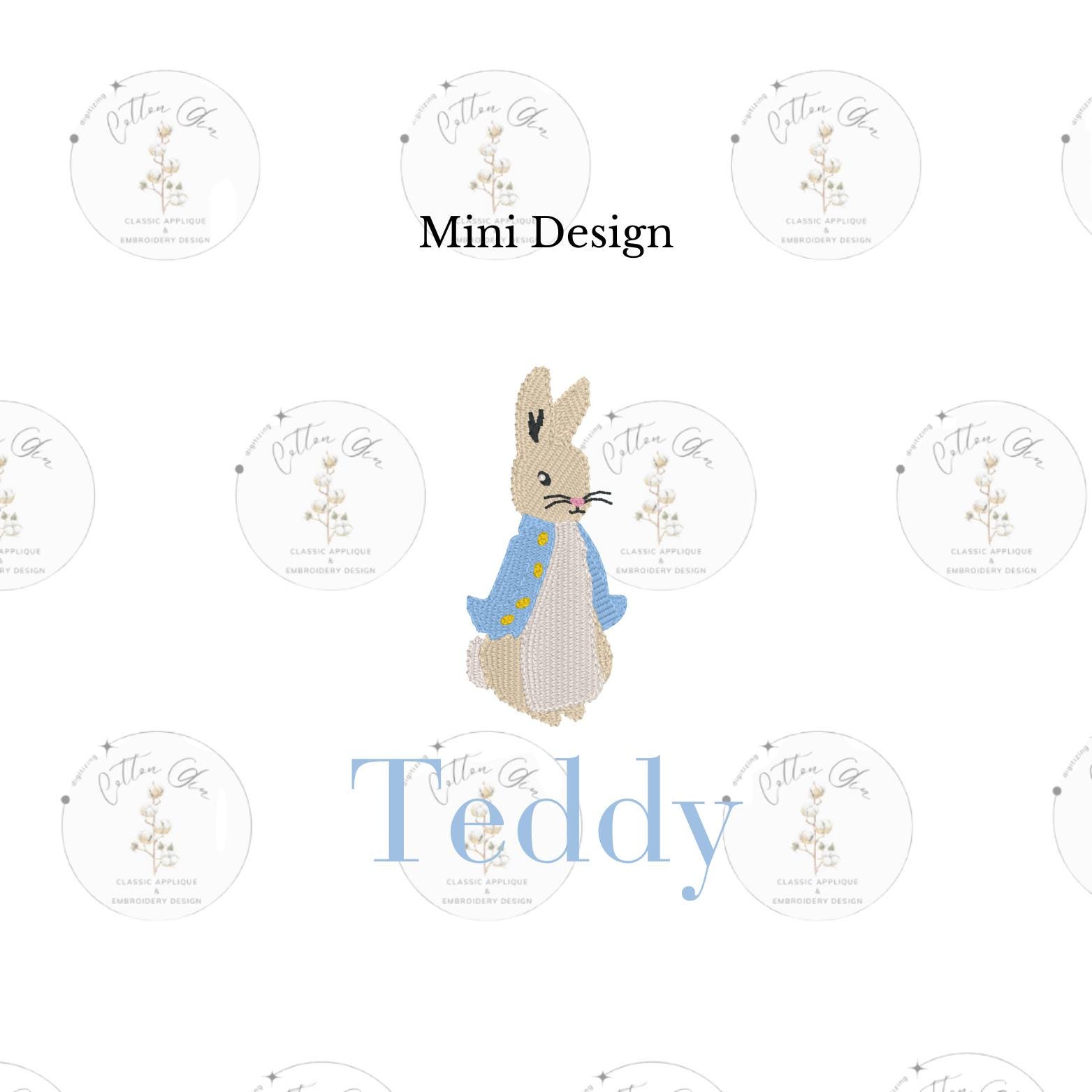 Mini Easter Bunny Peter Rabbit Cottontail Dense, Motif Fill Machine ...