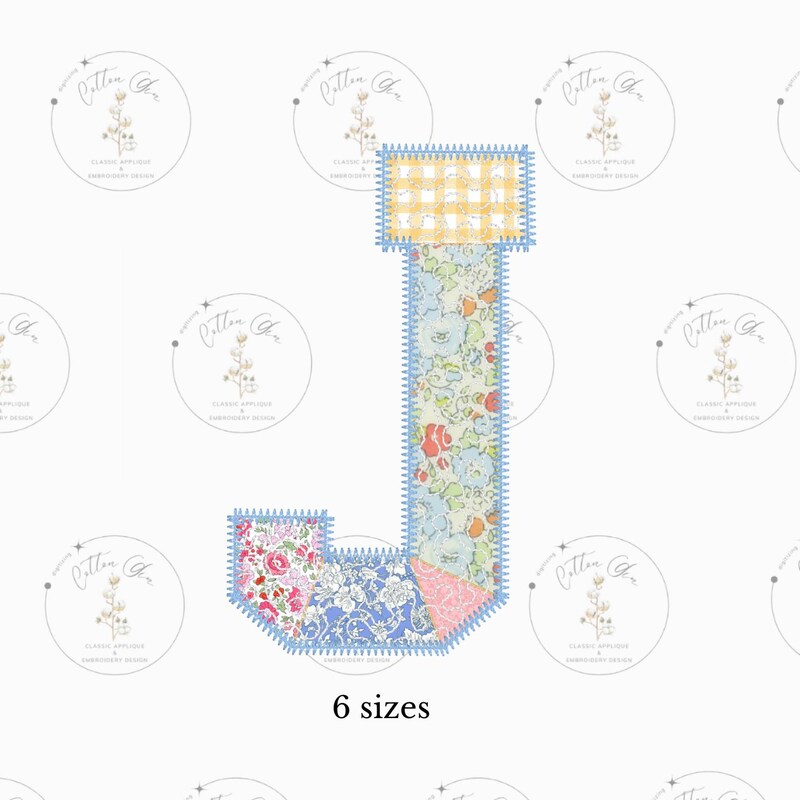 Letter J Embroidery - Etsy