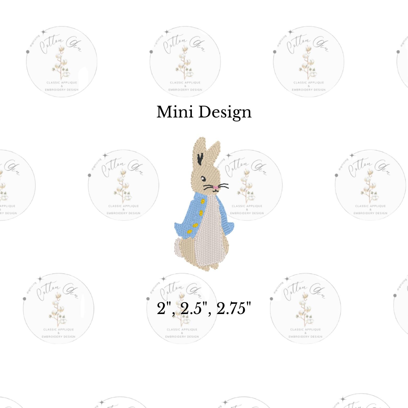 Mini Easter Bunny Peter Rabbit Cottontail Dense, Motif Fill Machine ...