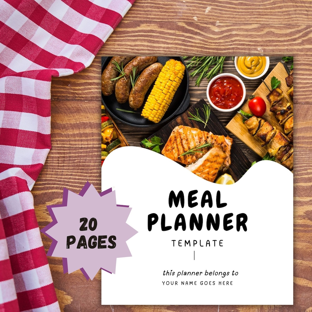 Meal Planner Template | Diet Planner | Recipe Planner | Meal Organizer ...