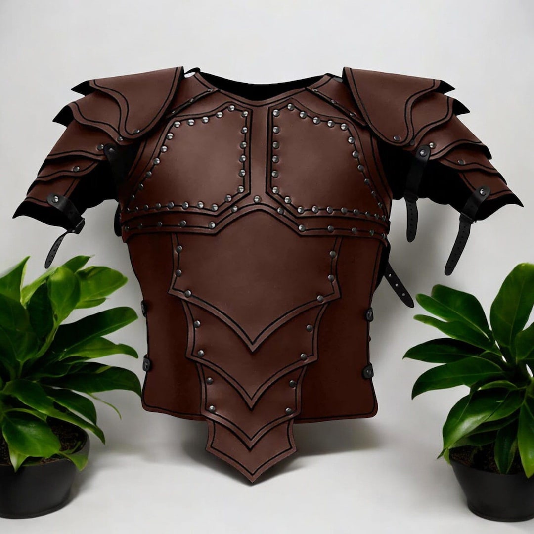 Armor SCA Leather , Men's Medieval, Medieval SCA Leather Shoulders ...