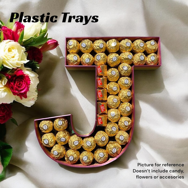 Personalized Reusable Fillable Letters & Numbers Trays - Custom Colors ...