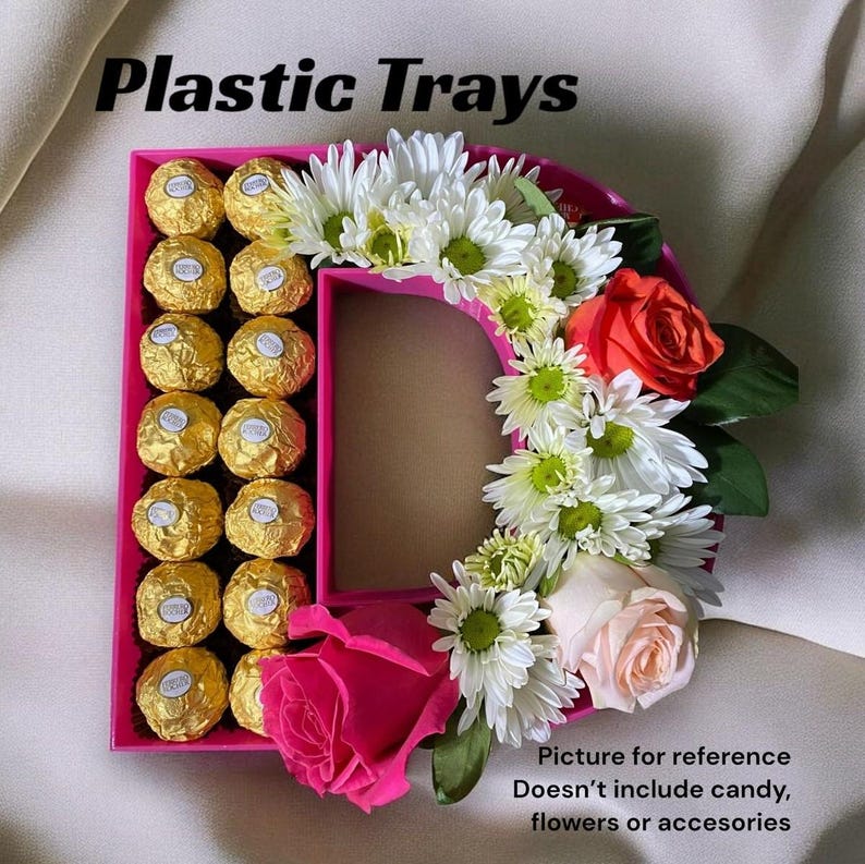 Personalized Reusable Fillable Letters & Numbers Trays - Custom Colors ...