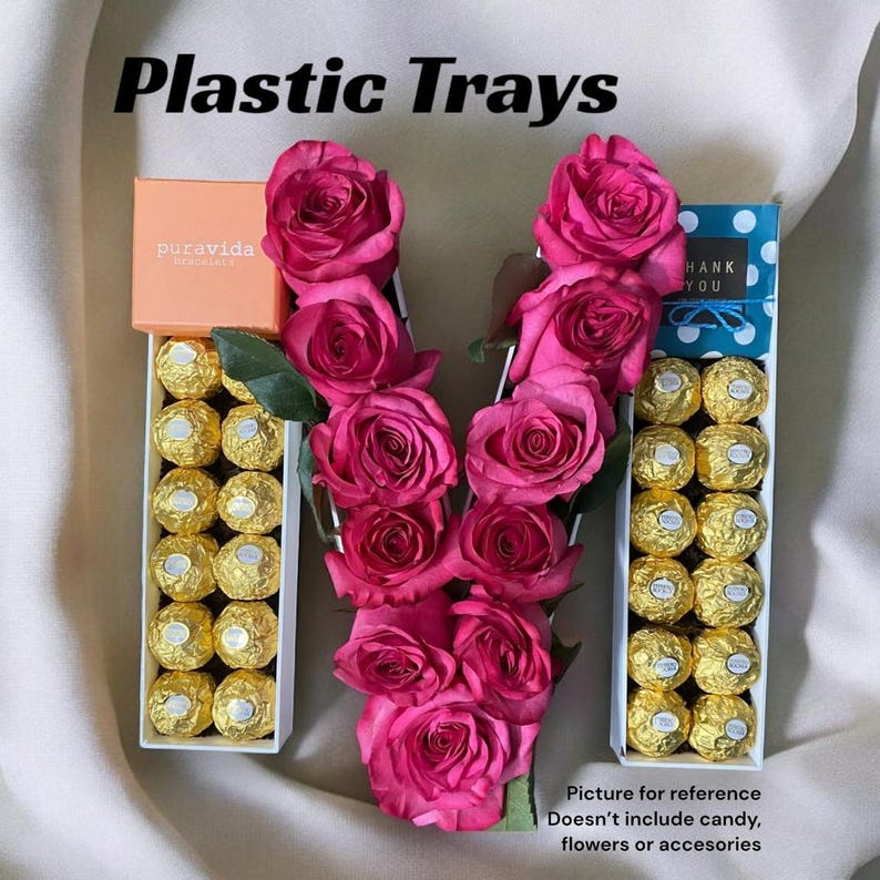 Personalized Reusable Fillable Letters & Numbers Trays - Custom Colors ...