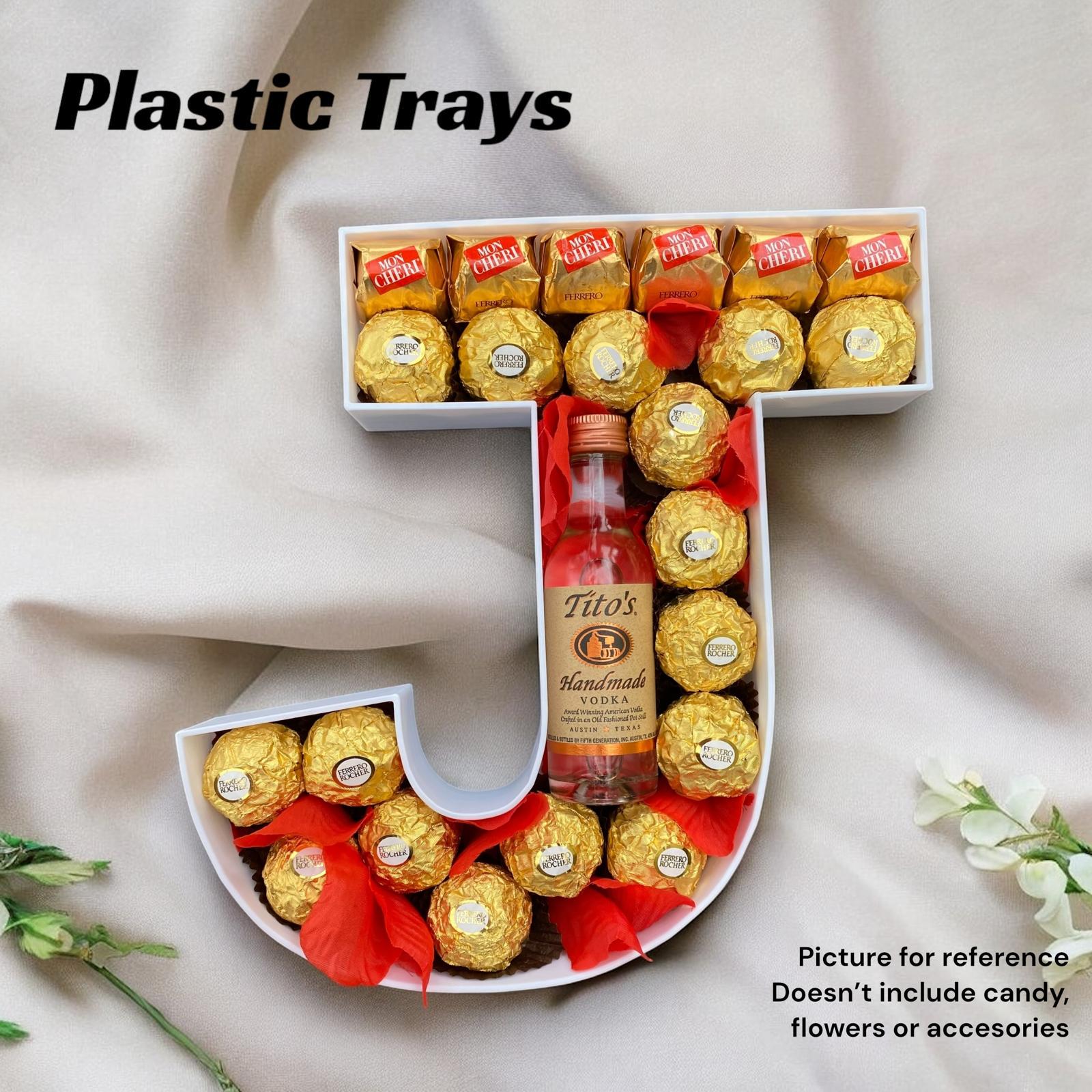 Personalized Reusable Fillable Letters & Numbers Trays Custom Colors ...