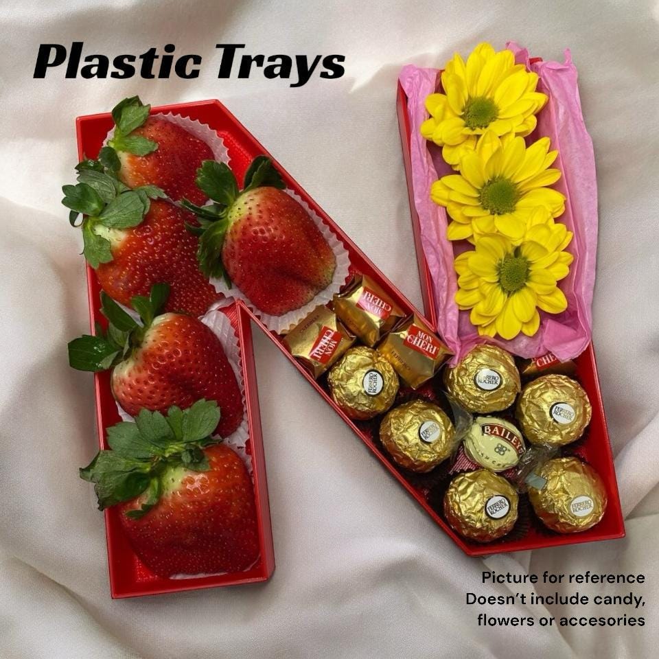 Personalized Reusable Fillable Letters & Numbers Trays - Custom Colors ...