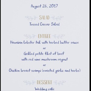 Beach Theme - Coastal Theme - Dinner Menu - Lobster - Coastal Party ...