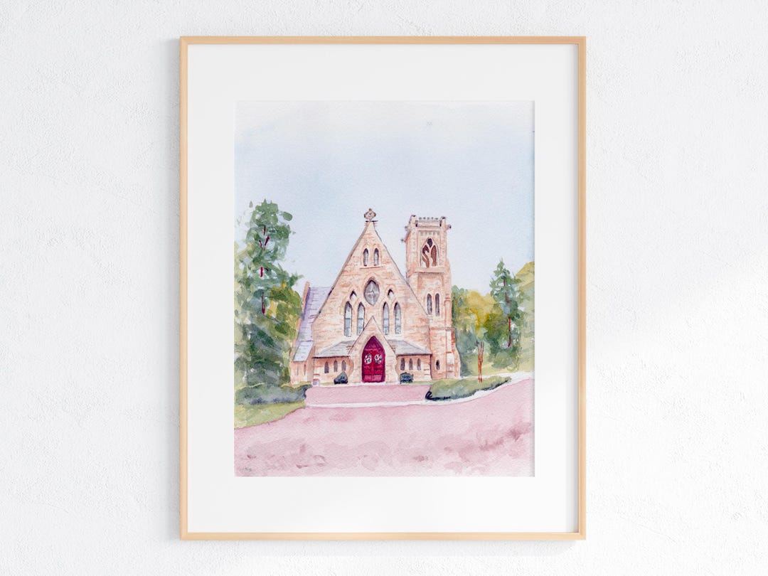 UVA Chapel Watercolor Art Print: University of Virginia - Etsy