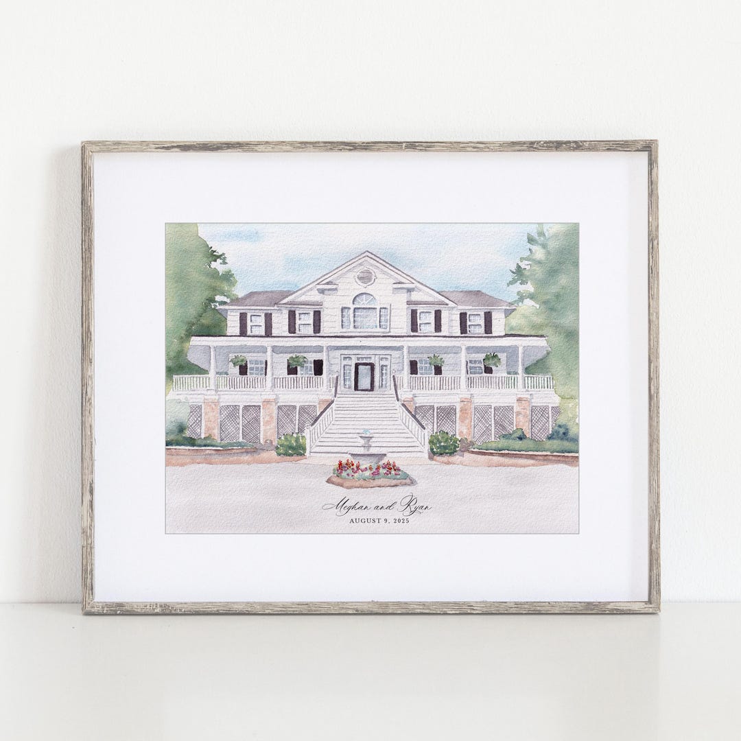 Mackey House Watercolor Art Print, 8x10" 11x14" Savannah Georgia, Print ...