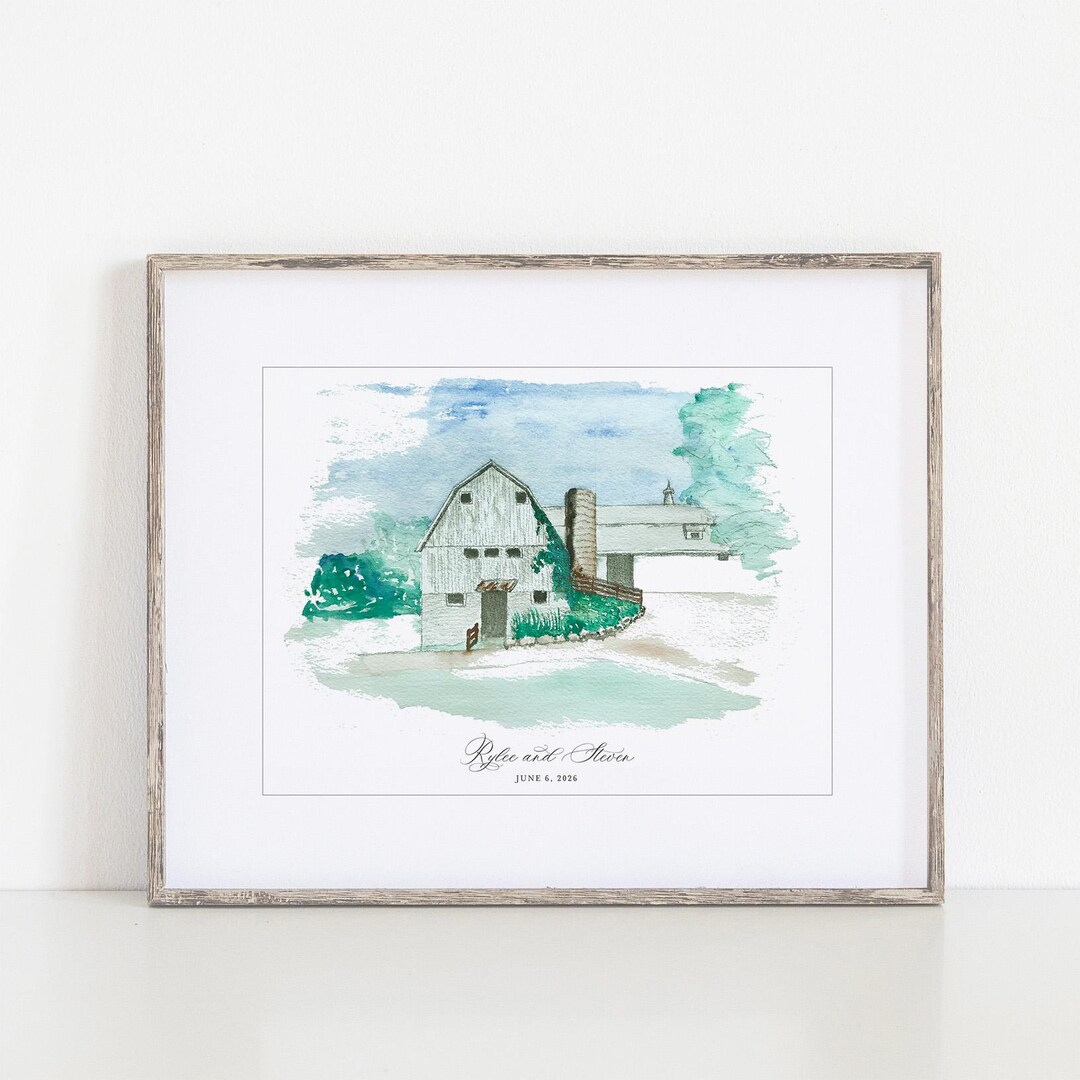 Parley Lake Winery, Watercolor Art Print, 8x10" 11x14" Waconia ...