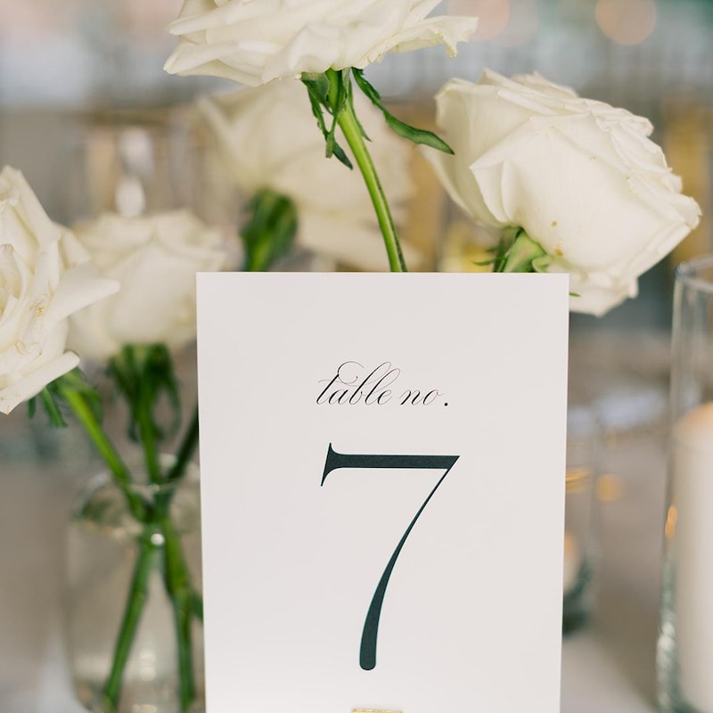 Formal Table Number - Etsy