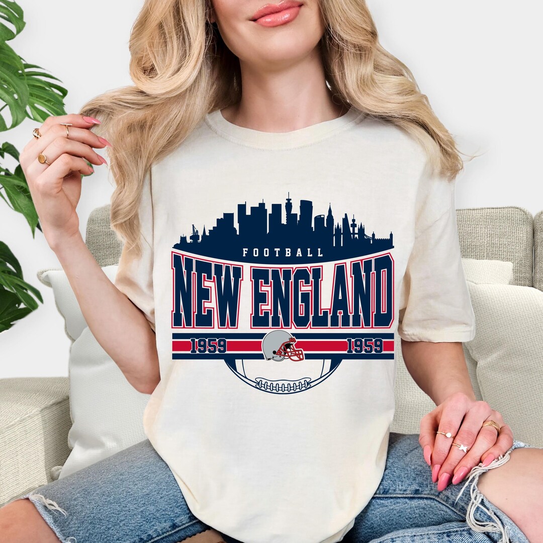 New England Patriots Football Shirt, Pat Patriot Mascot Tee, Vintage ...