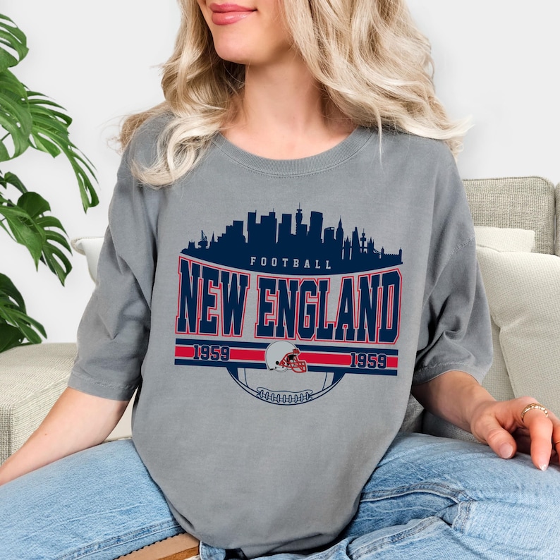 New England Patriots Football Shirt, Pat Patriot Mascot Tee, Vintage ...