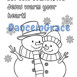 Christian Christmas Printable Coloring Pages - Etsy