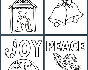 Christian Christmas Coloring Page for Kids & Adults | Printable ...