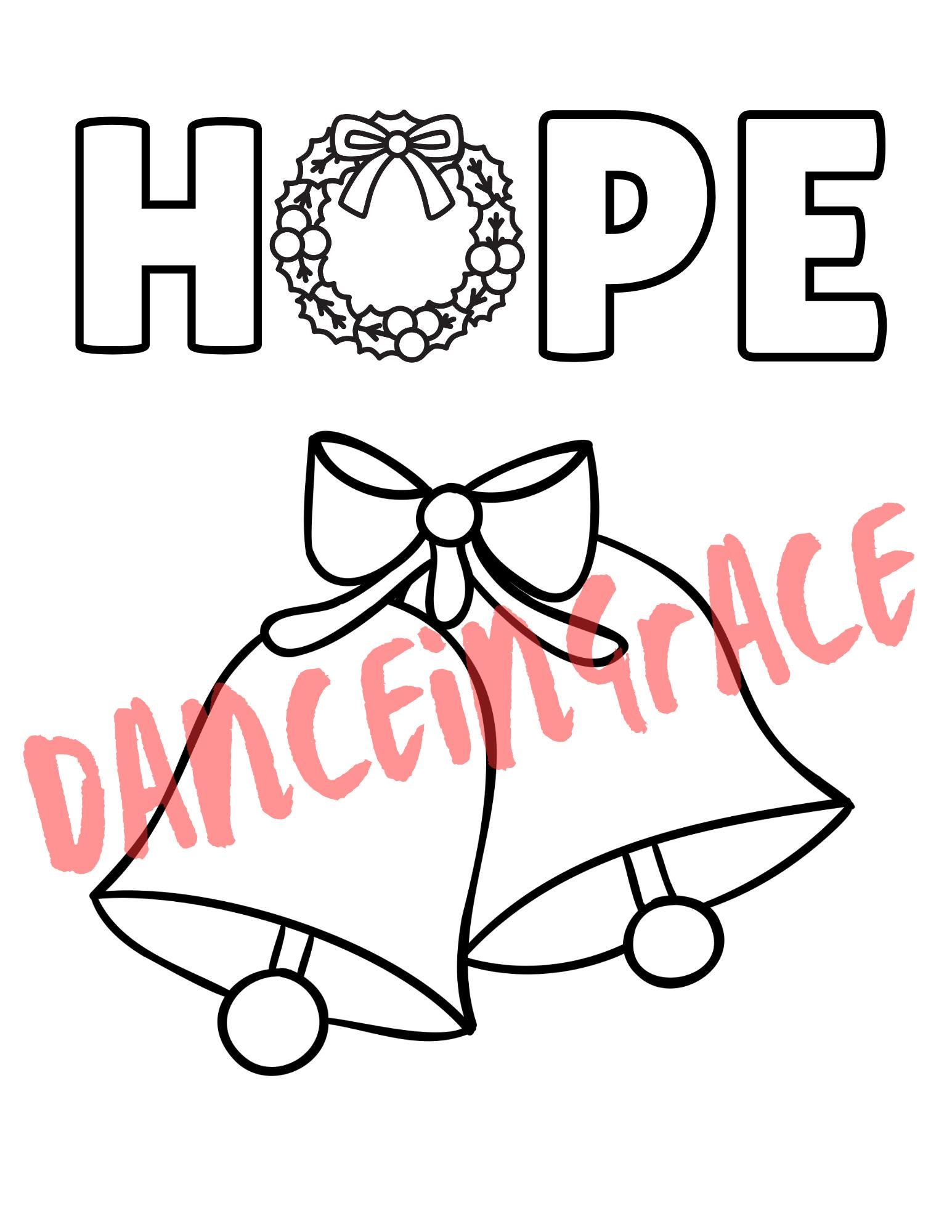 Christian Christmas Printable Coloring Pages - Etsy