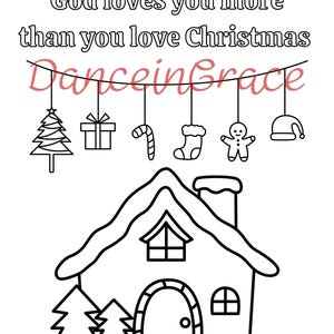 Christian Christmas Printable Coloring Pages - Etsy