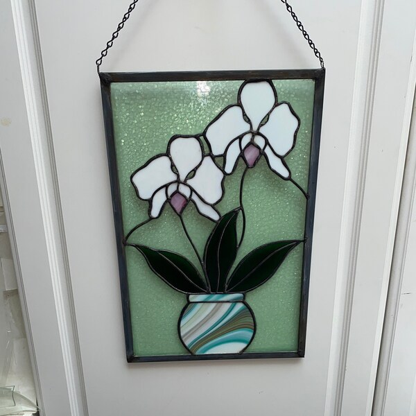 Stained Glass Orchid - Etsy Australia